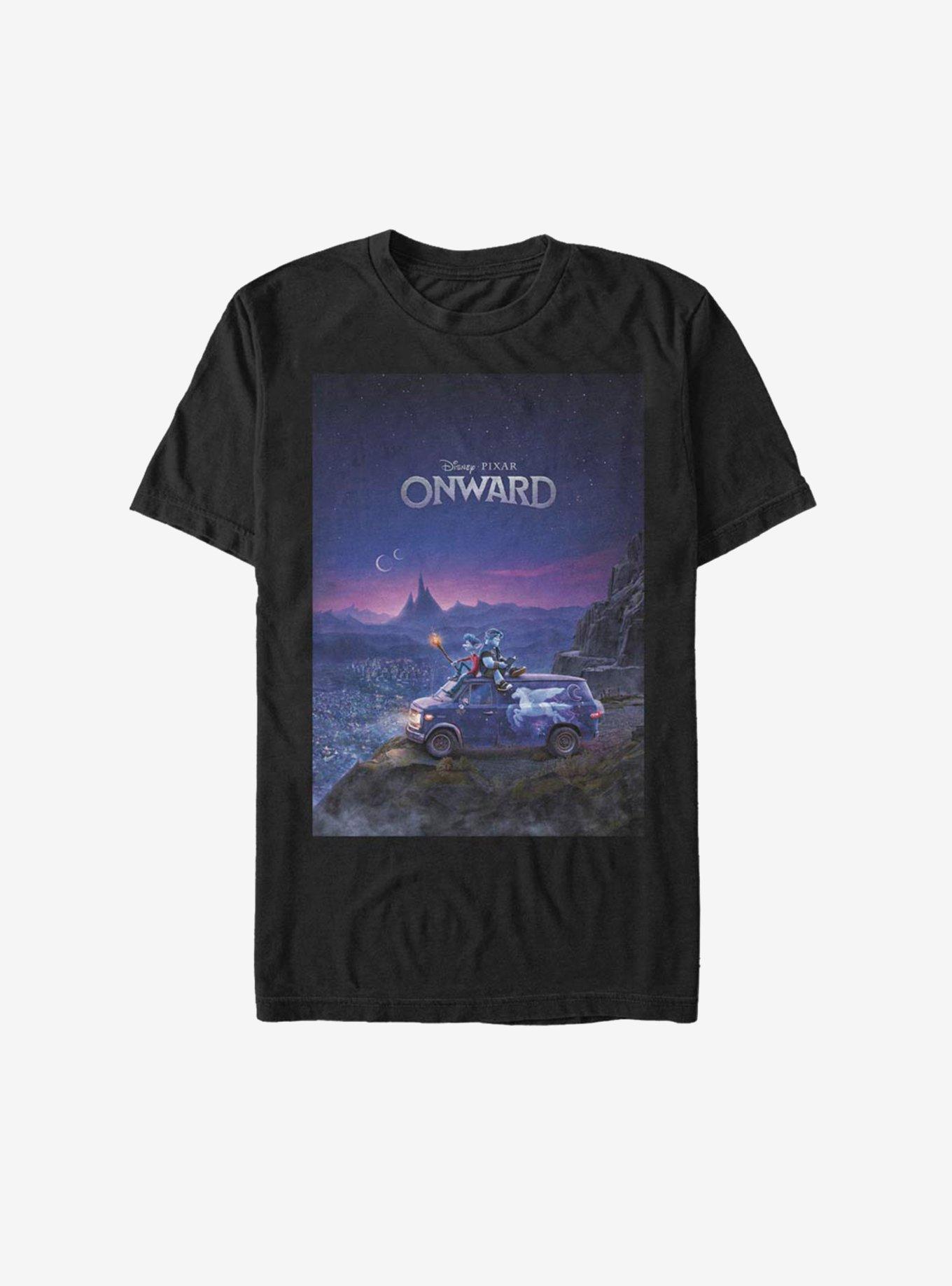 Disney Pixar Onward Poster T-Shirt - BLACK | BoxLunch