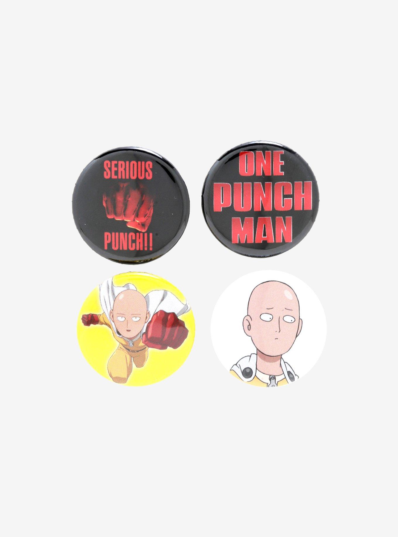 One Punch Man Saitama Button Set | Hot Topic