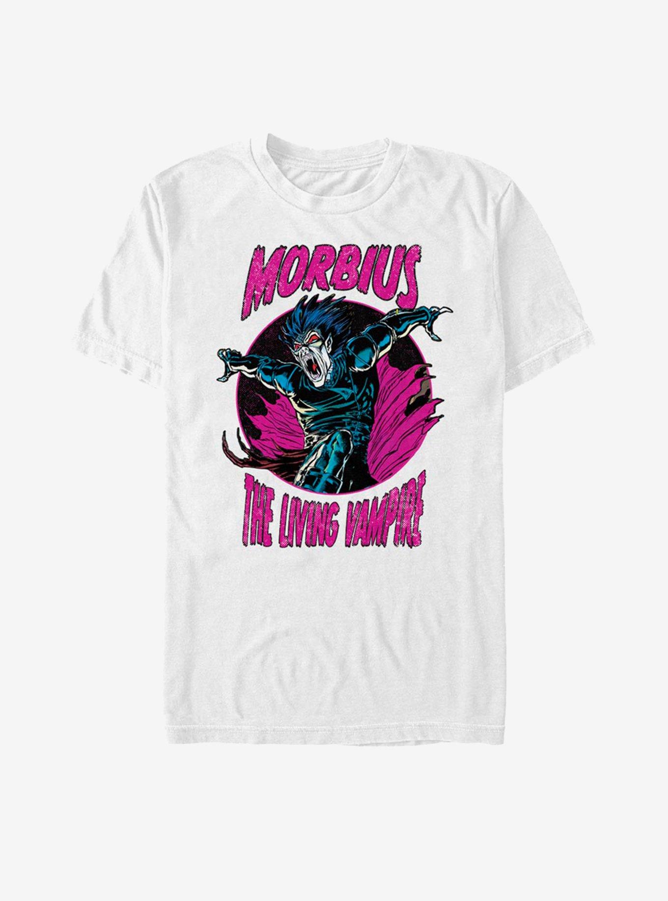 Marvel Morbius The Living Vampire Morbius Vampire T-Shirt - WHITE ...