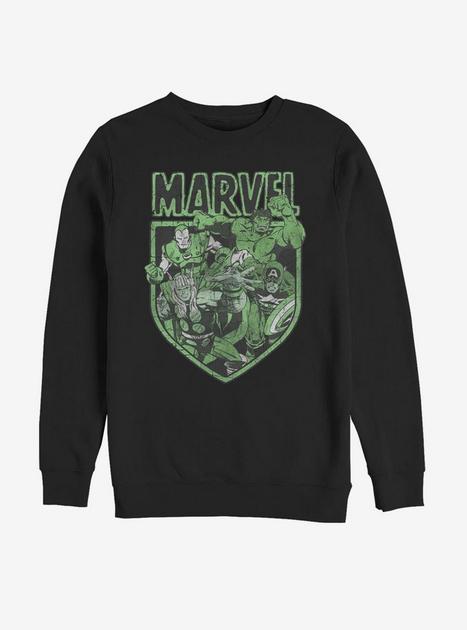 Marvel Avengers Lucky Green Sweatshirt - BLACK | BoxLunch