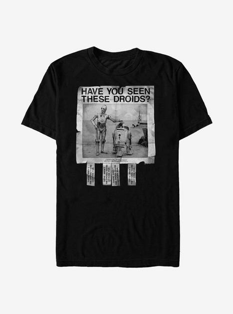 Star Wars Missing Droids T-Shirt - BLACK | Hot Topic
