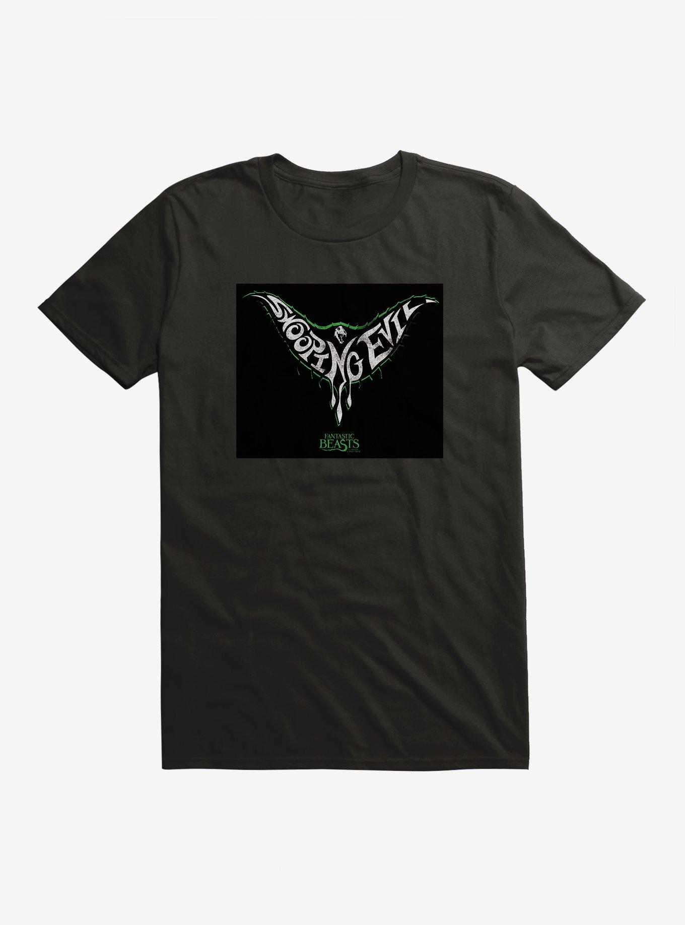 Fantastic Beasts Swooping Evil Drip Font T-Shirt | BoxLunch