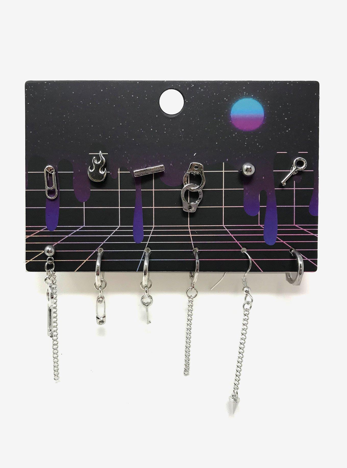 Chains Mismatch Earring Set | Hot Topic