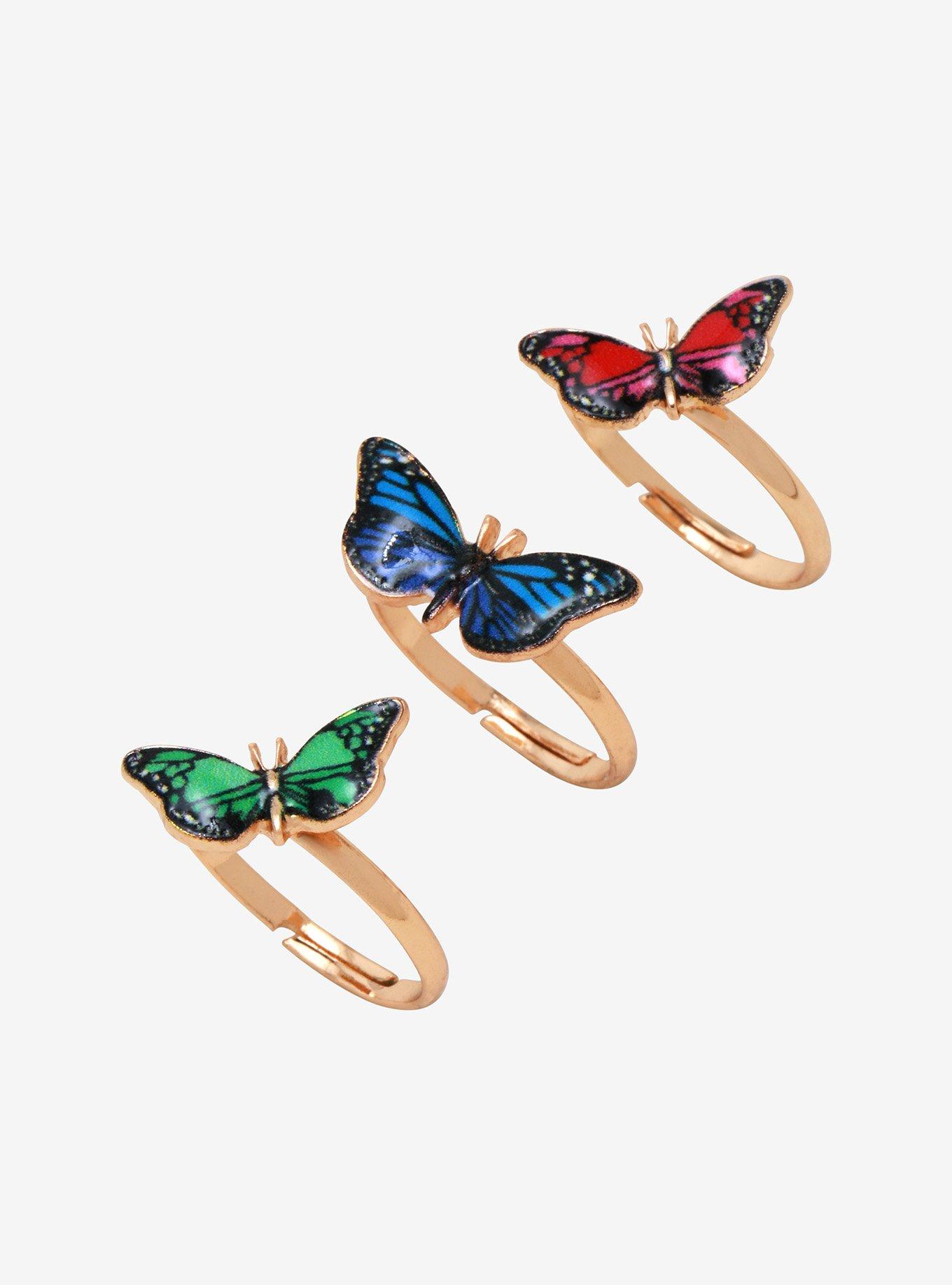 Butterfly Ring Set | Hot Topic