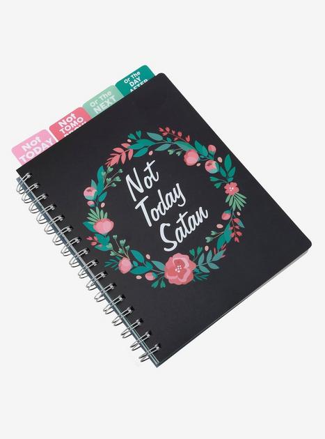 Not Today Satan Tabbed Journal | Hot Topic
