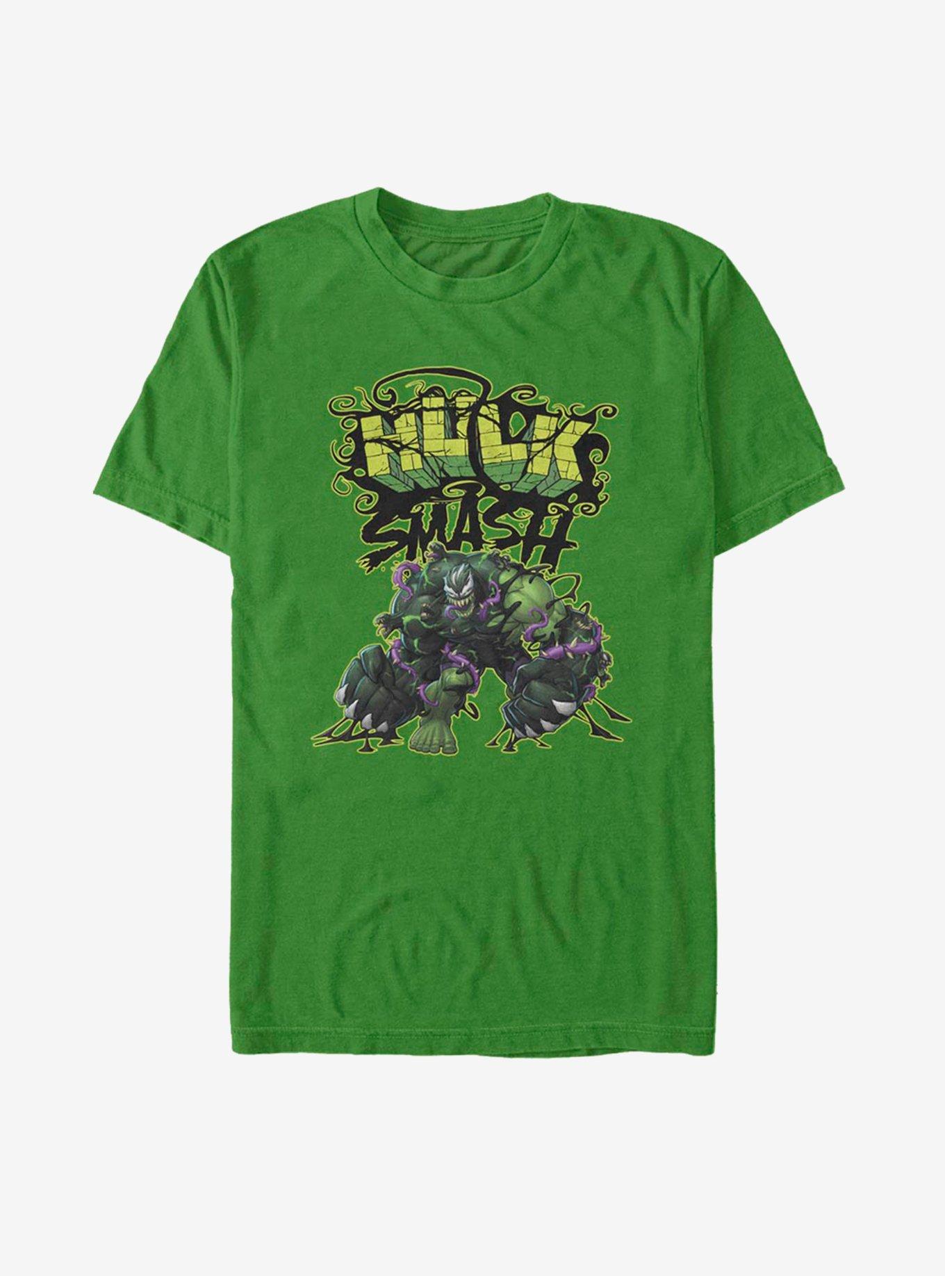 Marvel Hulk Venomized Smash T-Shirt - GREEN | BoxLunch
