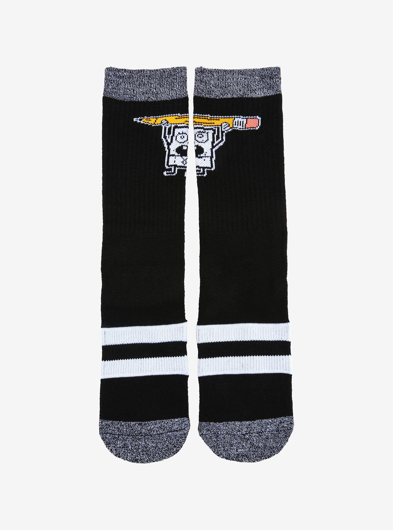 SpongeBob SquarePants DoodleBob Crew Socks - BoxLunch Exclusive | BoxLunch