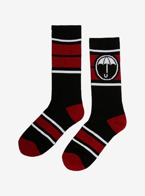The Umbrella Academy Logo Stripe Crew Socks | Hot Topic