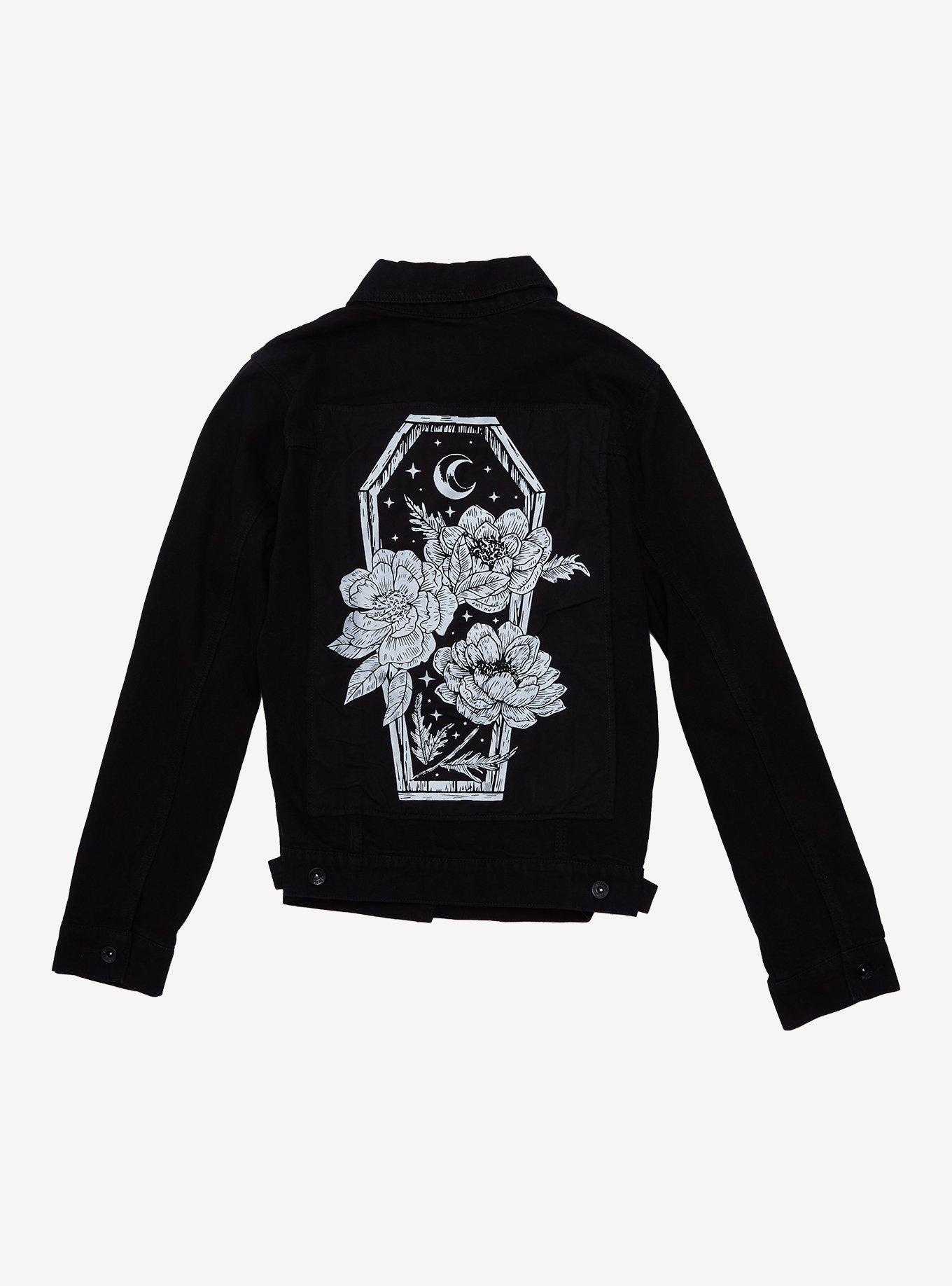Floral Coffin Girls Denim Jacket | Hot Topic