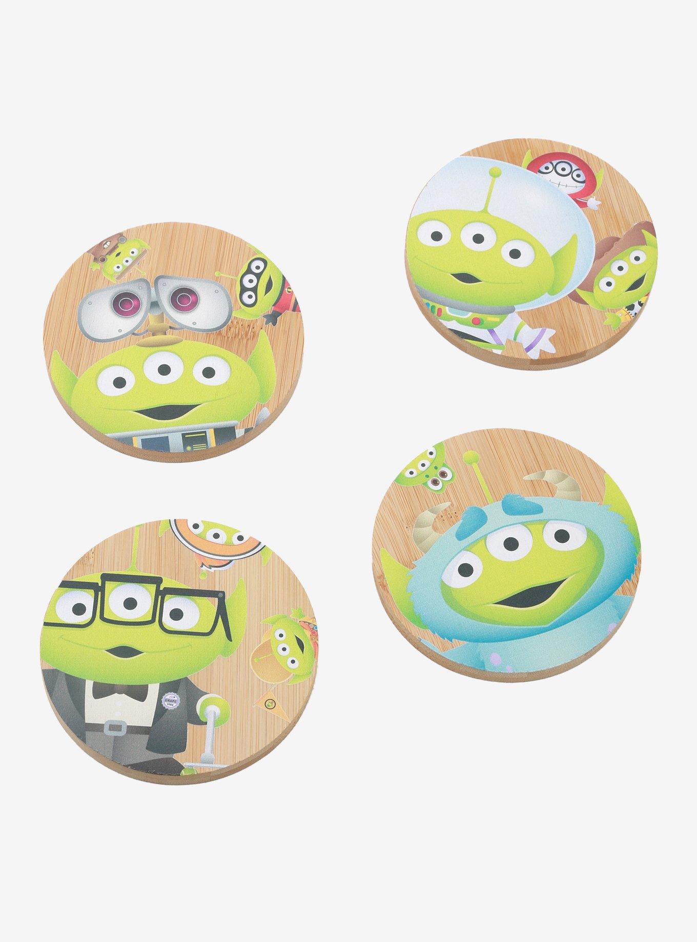 Disney Pixar Alien Remix Bamboo Coaster Set | BoxLunch