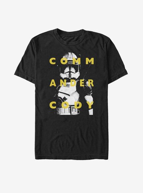 Star Wars: The Clone Wars Commander Cody Text T-Shirt - BLACK | BoxLunch