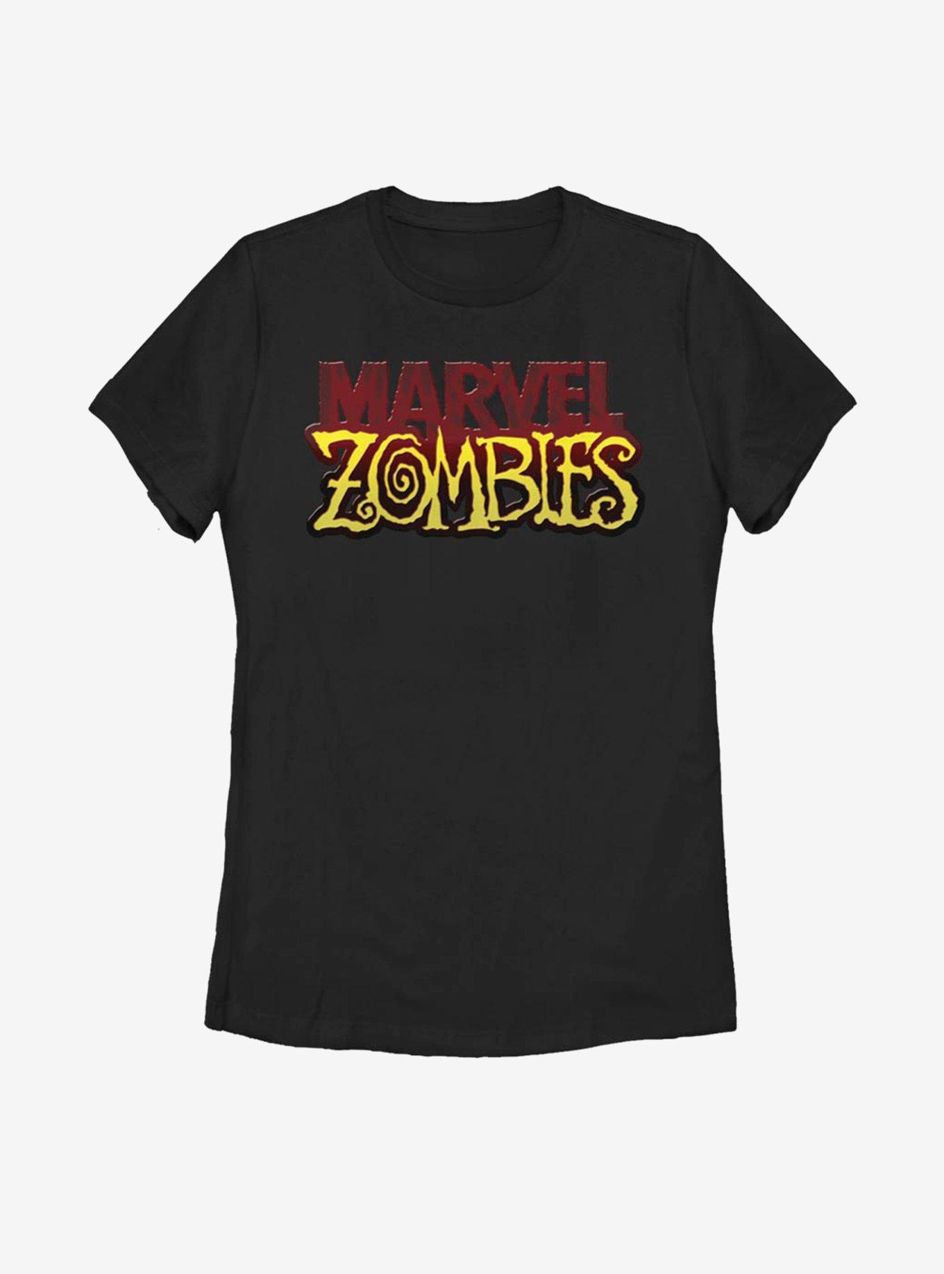 Marvel Zombies Marvel Zombies Logo Womens T-Shirt - BLACK | BoxLunch