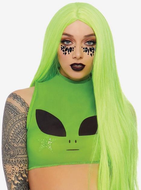 Alien High Neck Mesh Crop Top | Hot Topic