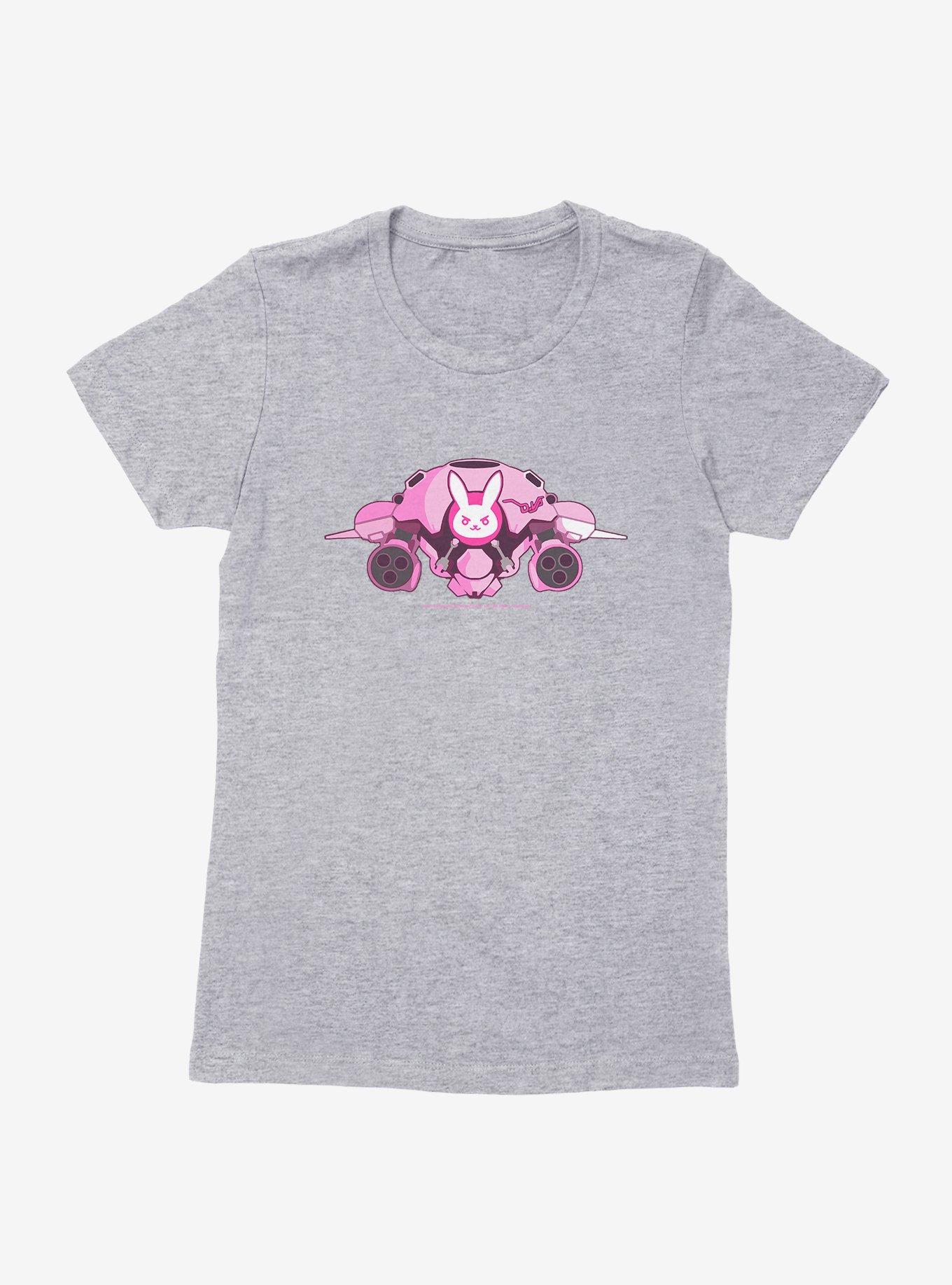 Overwatch D.Va Bunny Womens T-Shirt - GREY | BoxLunch