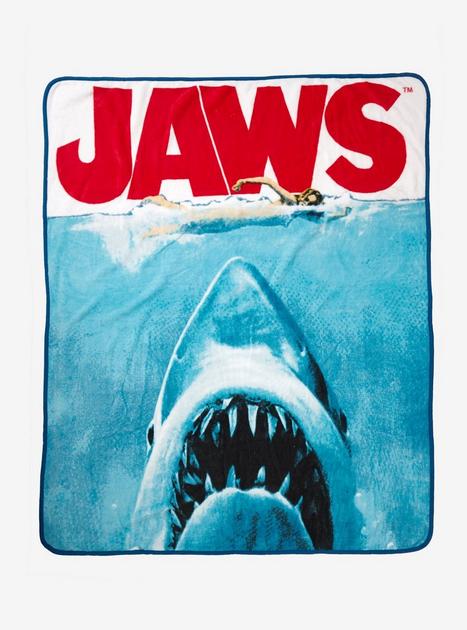Jaws Poster Throw Blanket | Hot Topic