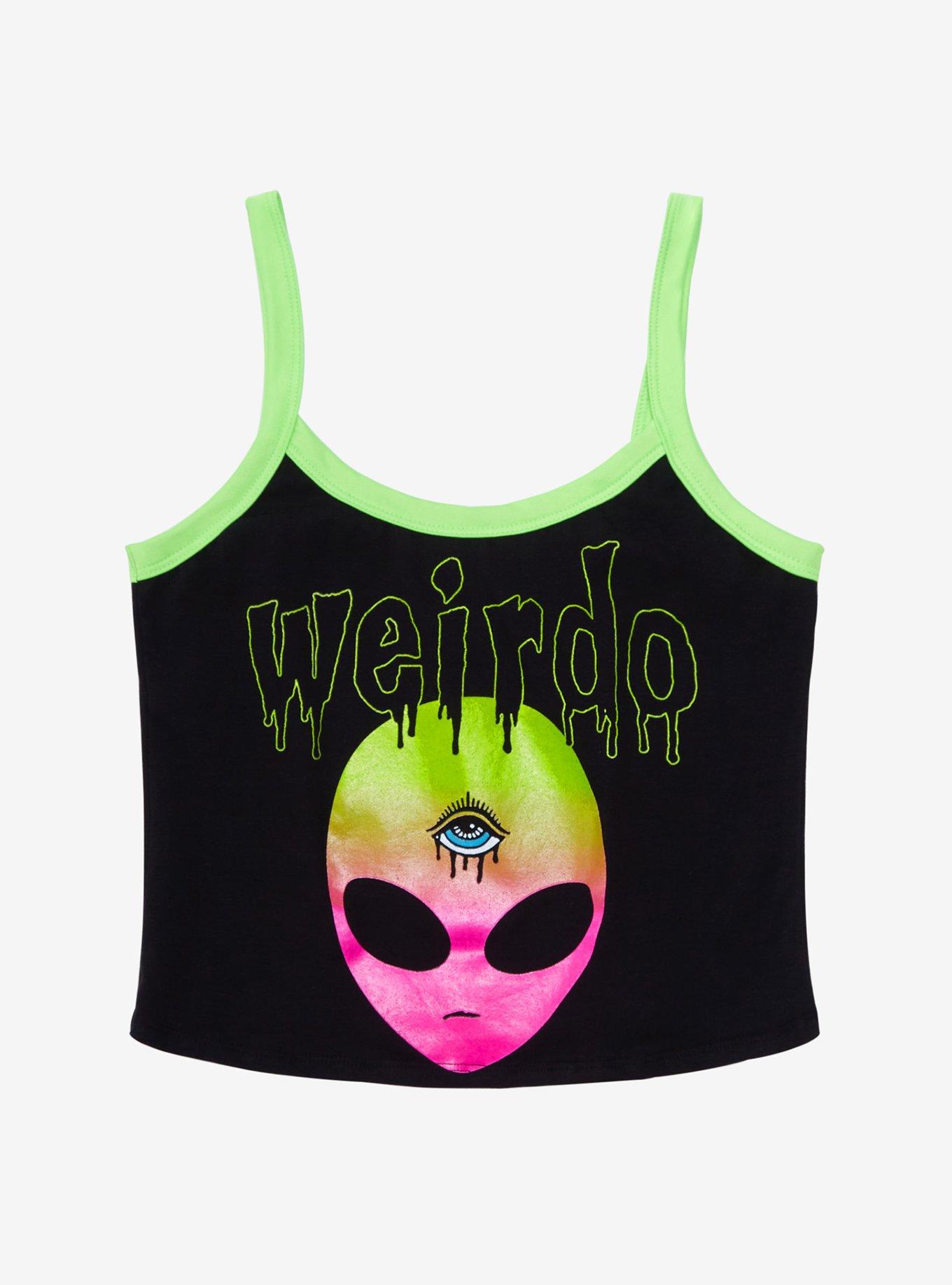Weirdo Alien Girls Crop Strappy Tank Top | Hot Topic