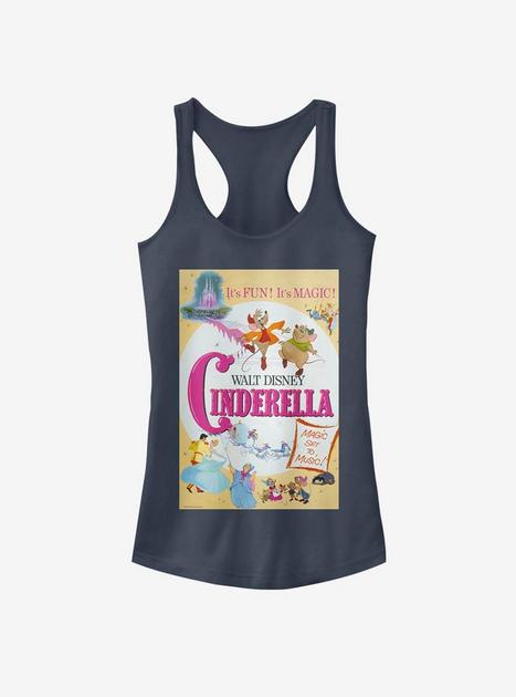 Disney Cinderella Classic Vintage Cindy Poster Girls Tank - BLUE | Hot ...
