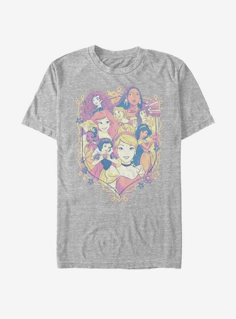Disney Princess Classic Princess Shield T-Shirt - GREY | Hot Topic