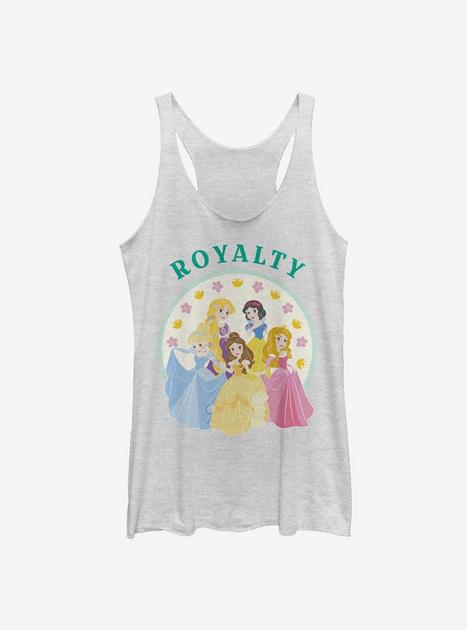 Disney Princesses Chibi Princess Royalty Womens Tank Top - WHITE | BoxLunch