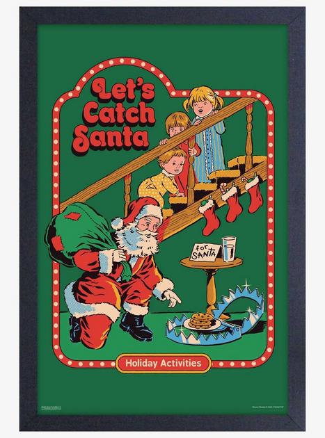 Catch Santa Framed Poster By Steven Rhodes | Hot Topic