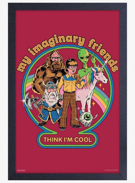 Imaginary Friends Framed Poster By Steven Rhodes | Hot Topic