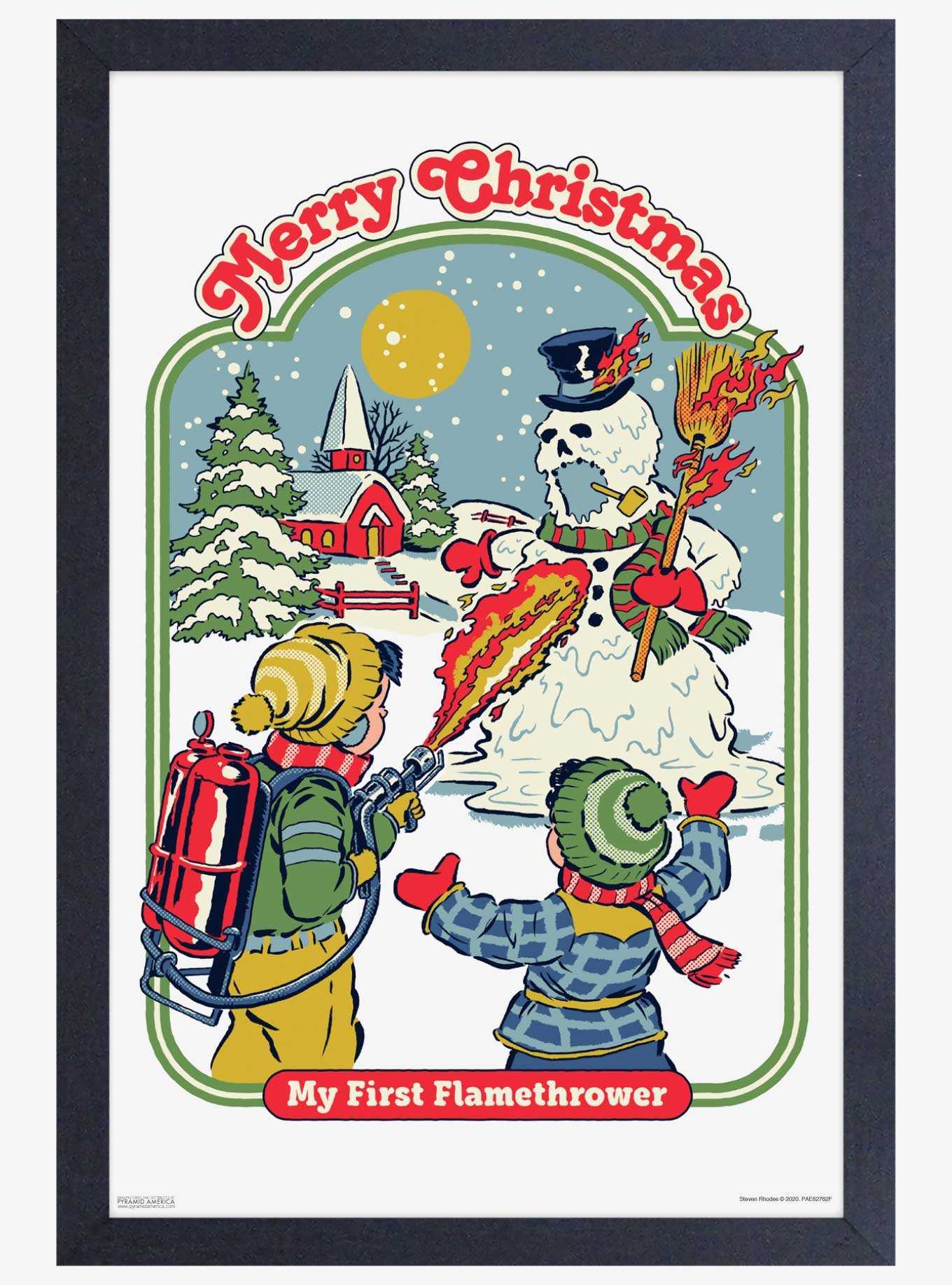 Merry Christmas Framed Print By Steven Rhodes | Hot Topic