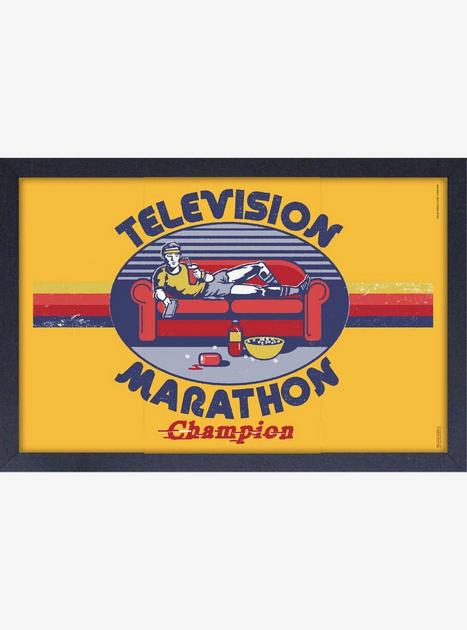 Television Marathon Framed Print By Steven Rhodes | Hot Topic