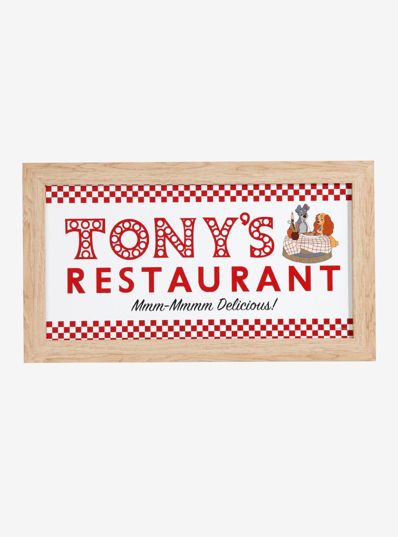Disney Lady and the Tramp Tony's Restaurant Sign | BoxLunch