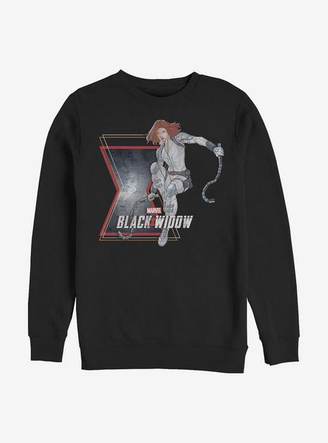 Marvel Black Widow Comic Icon Sweatshirt - BLACK | BoxLunch