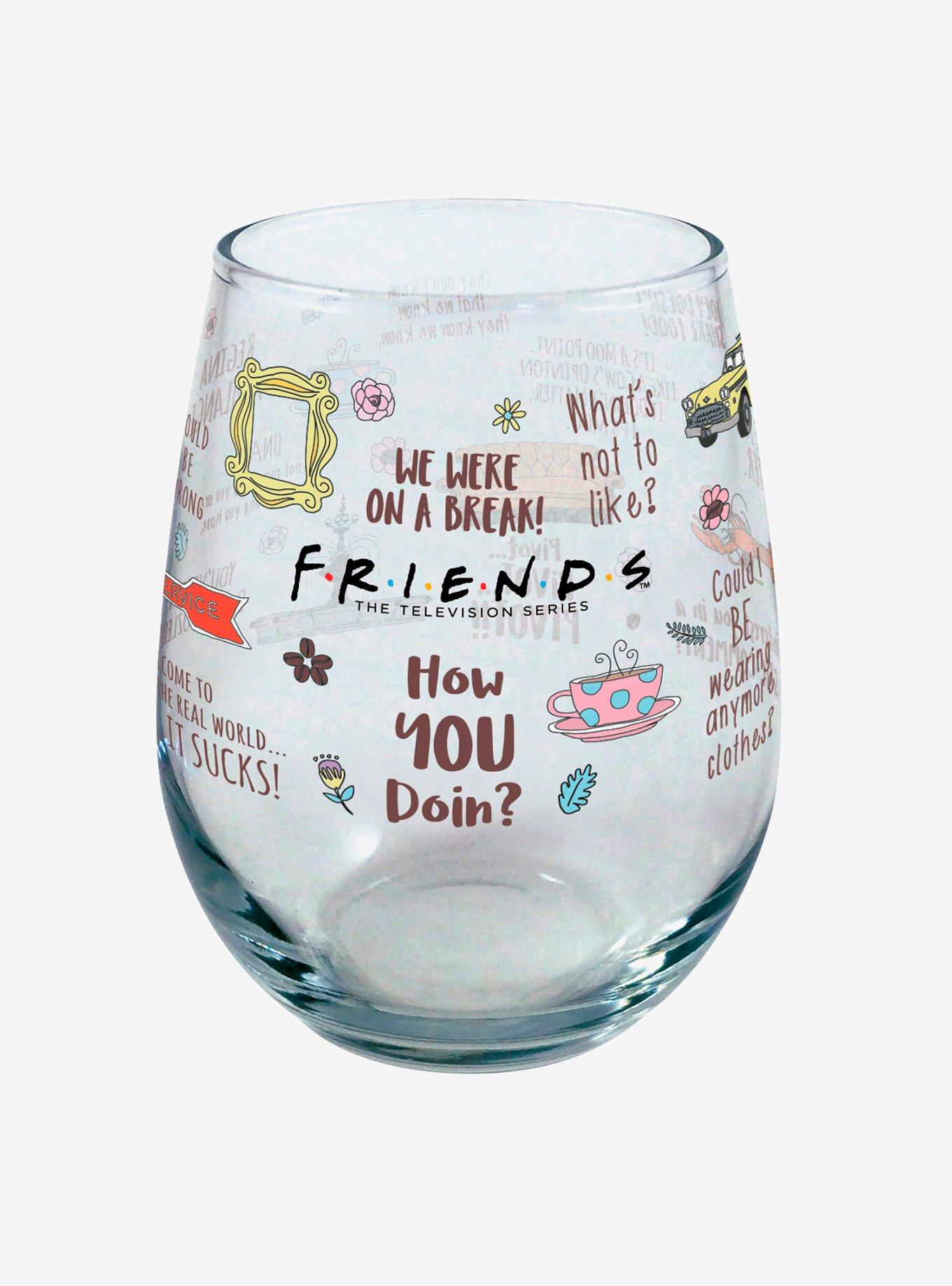 Friends Icons Stemless Glass | BoxLunch