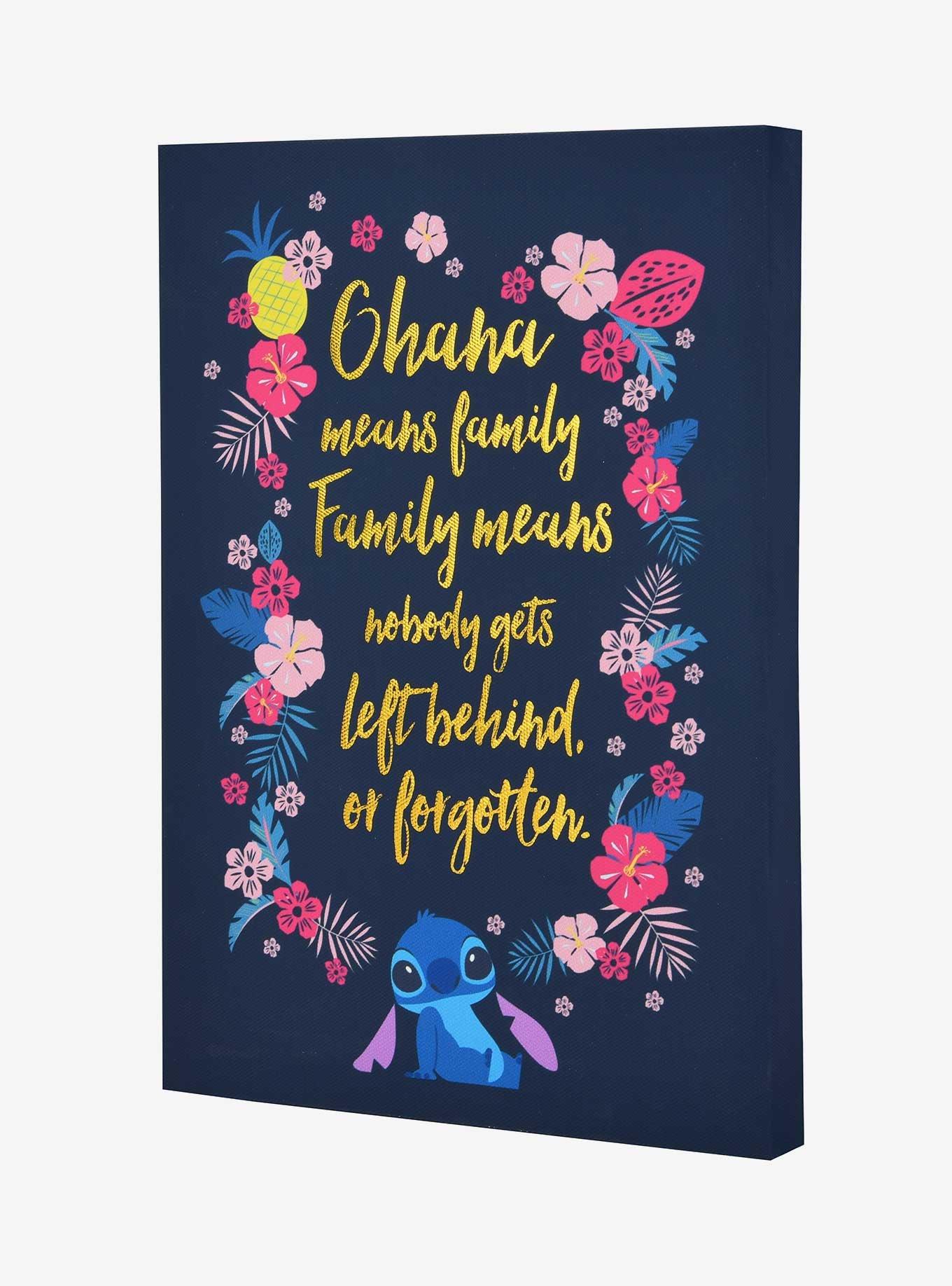 Disney Lilo & Stitch Ohana Means Family Mini Canvas | Hot Topic