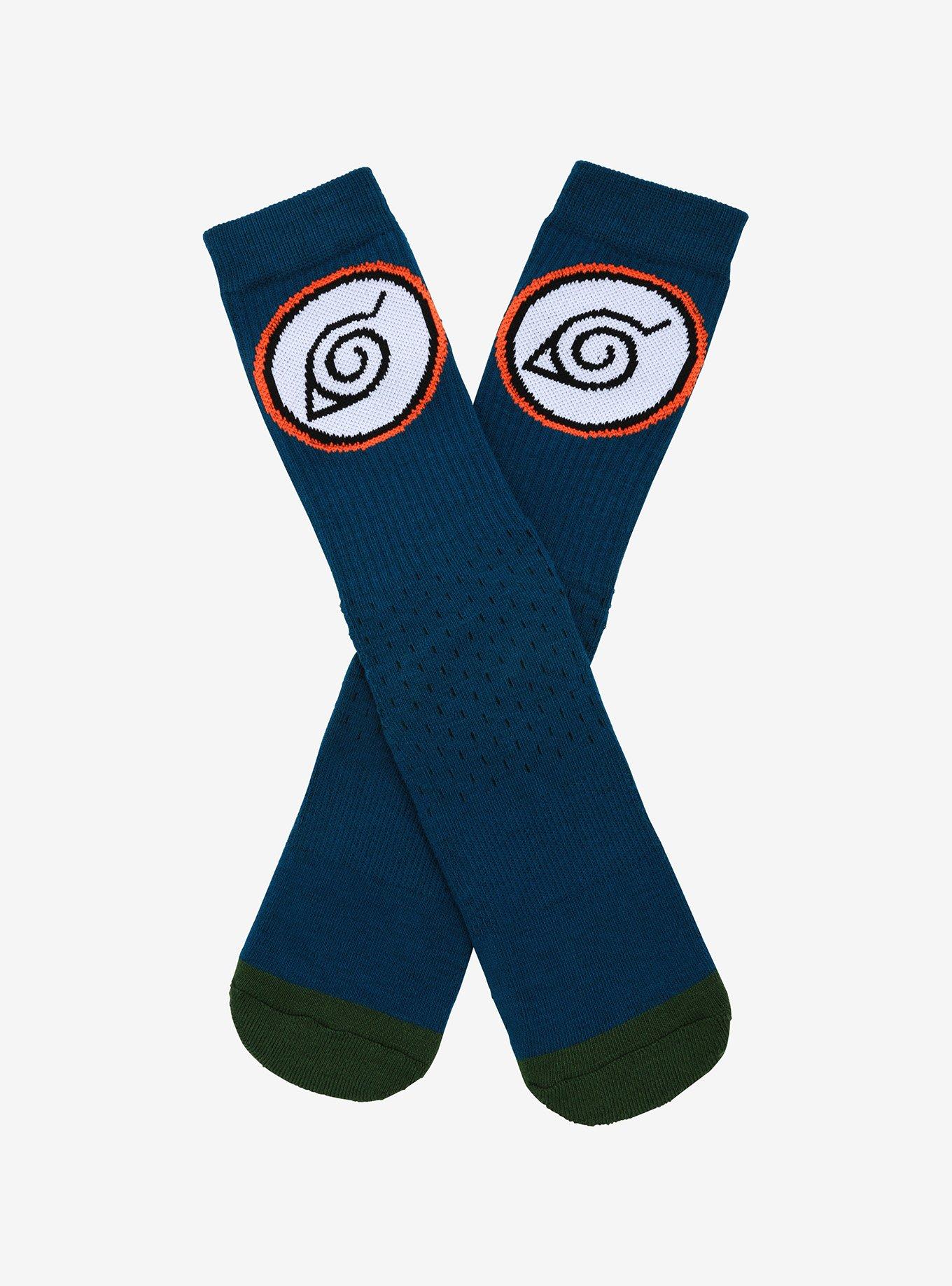 Naruto Shippuden Hidden Leaf Village Crew Socks - BoxLunch Exclusive ...