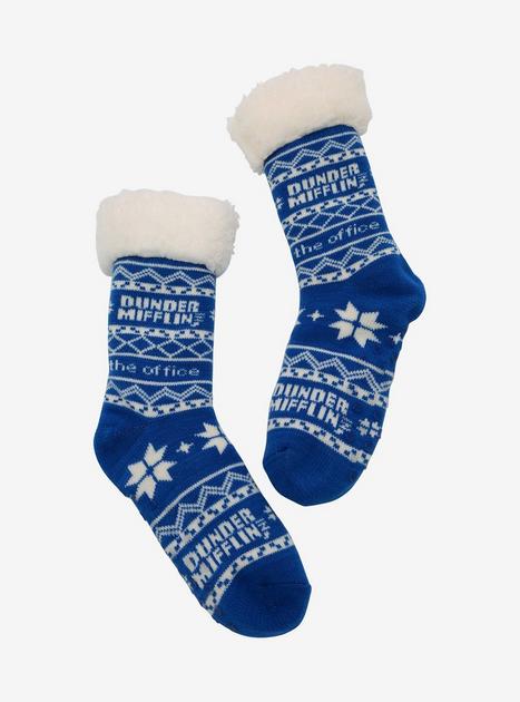 The Office Dunder Mifflin Cozy Slipper Socks | Hot Topic