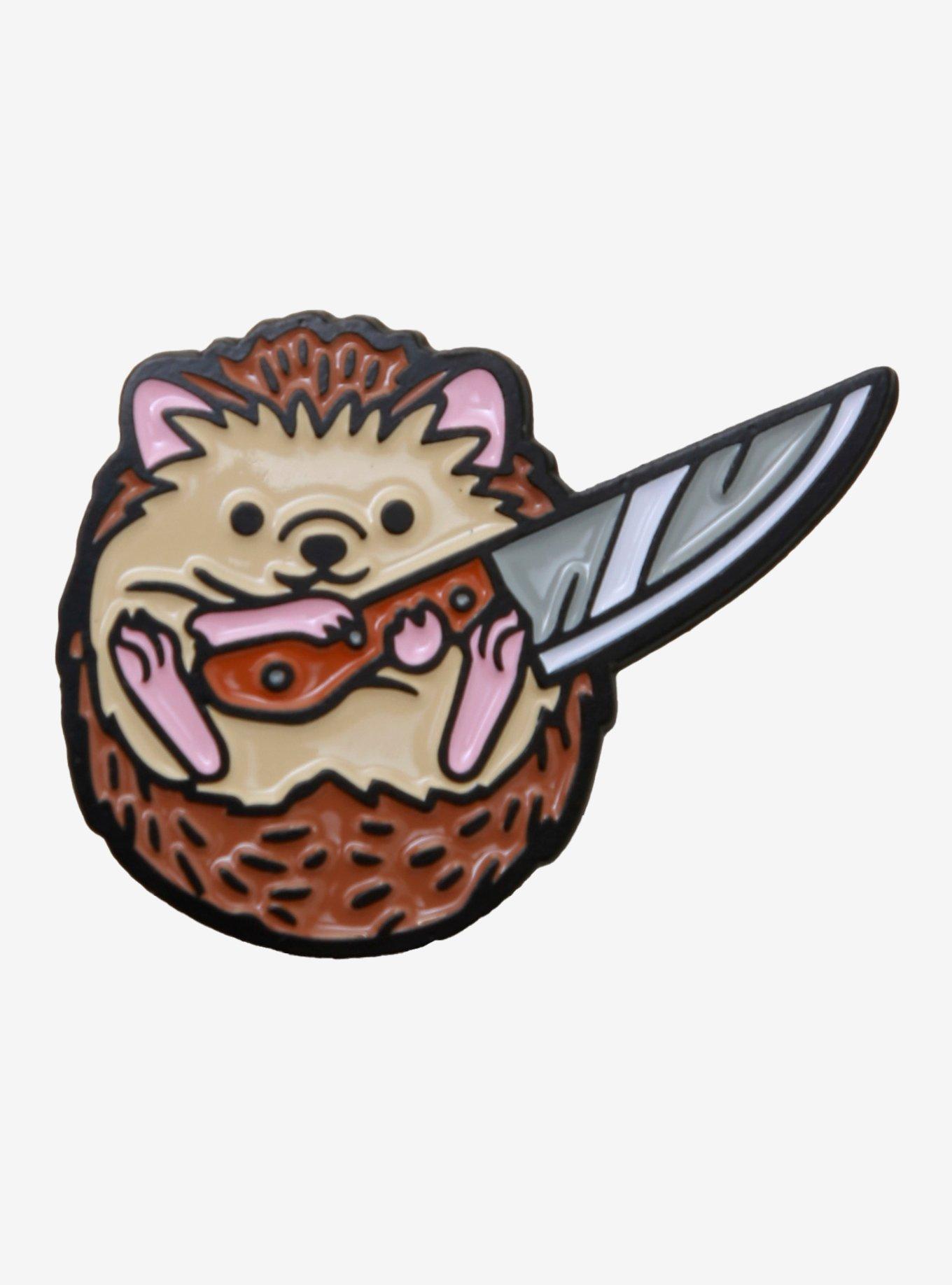 Hedgehog With Knife Enamel Pin Hot Topic