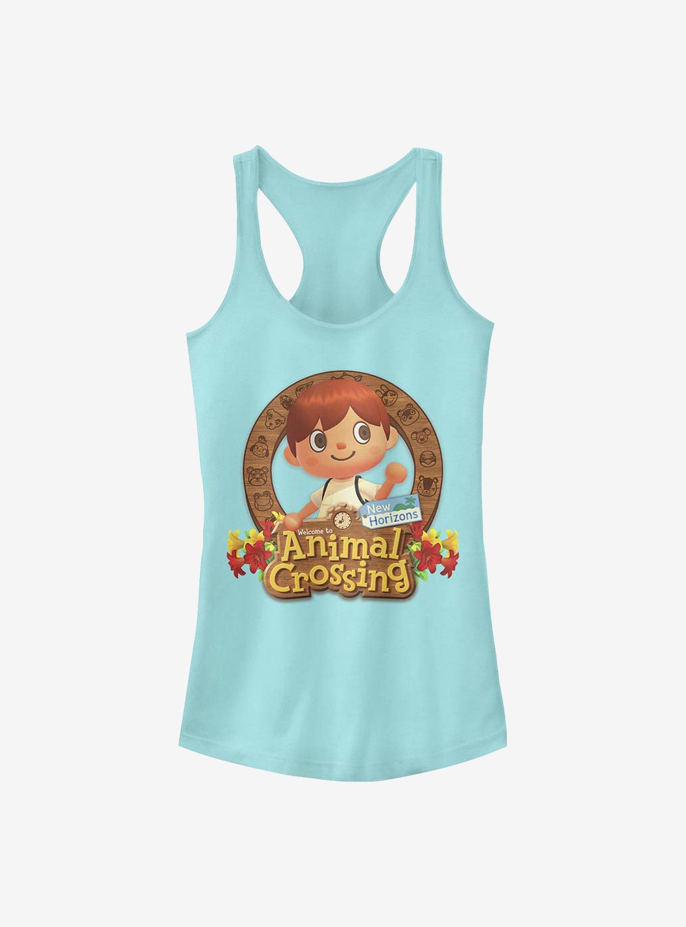 Nintendo Animal Crossing Villager Emblem Girls Tank - BLUE | Hot Topic