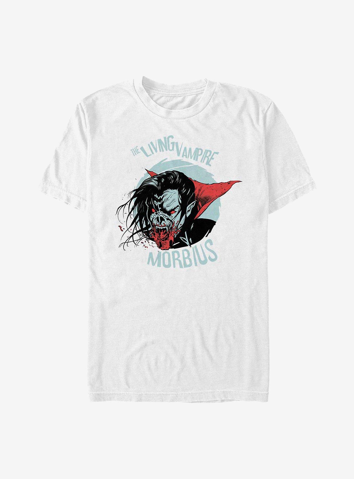 Marvel Morbius The Living Vampire Hunger T-Shirt - WHITE | BoxLunch