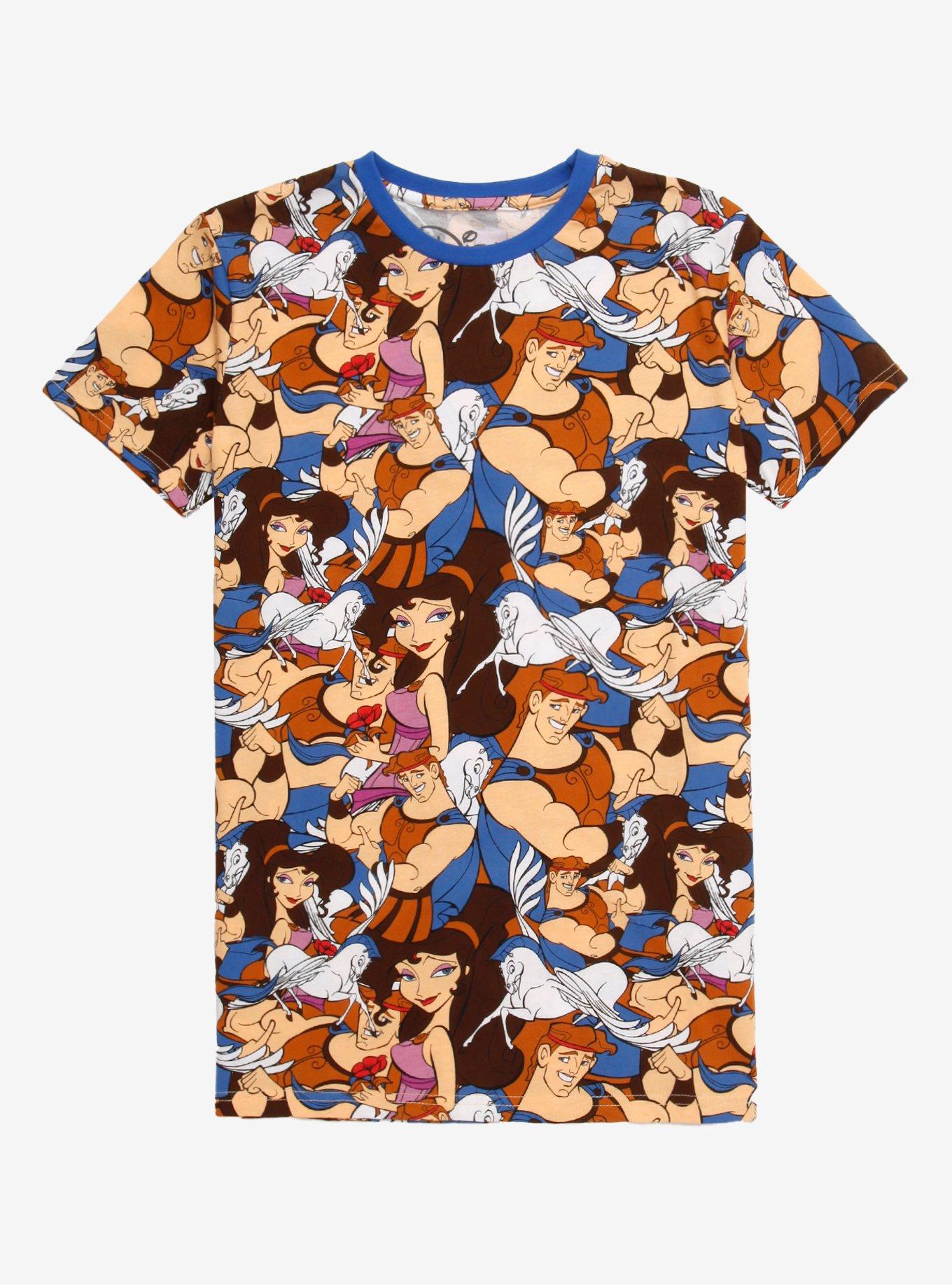 Cakeworthy Disney Hercules Characters Allover Print T-Shirt | BoxLunch