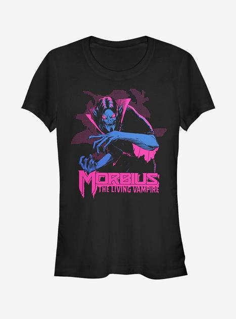 Marvel Morbius Neon Morbius Girls T-Shirt - BLACK | Hot Topic
