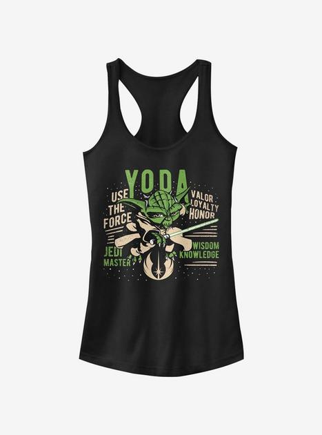 Star Wars The Clone Wars Yoda Girls Tank Top - BLACK | Hot Topic