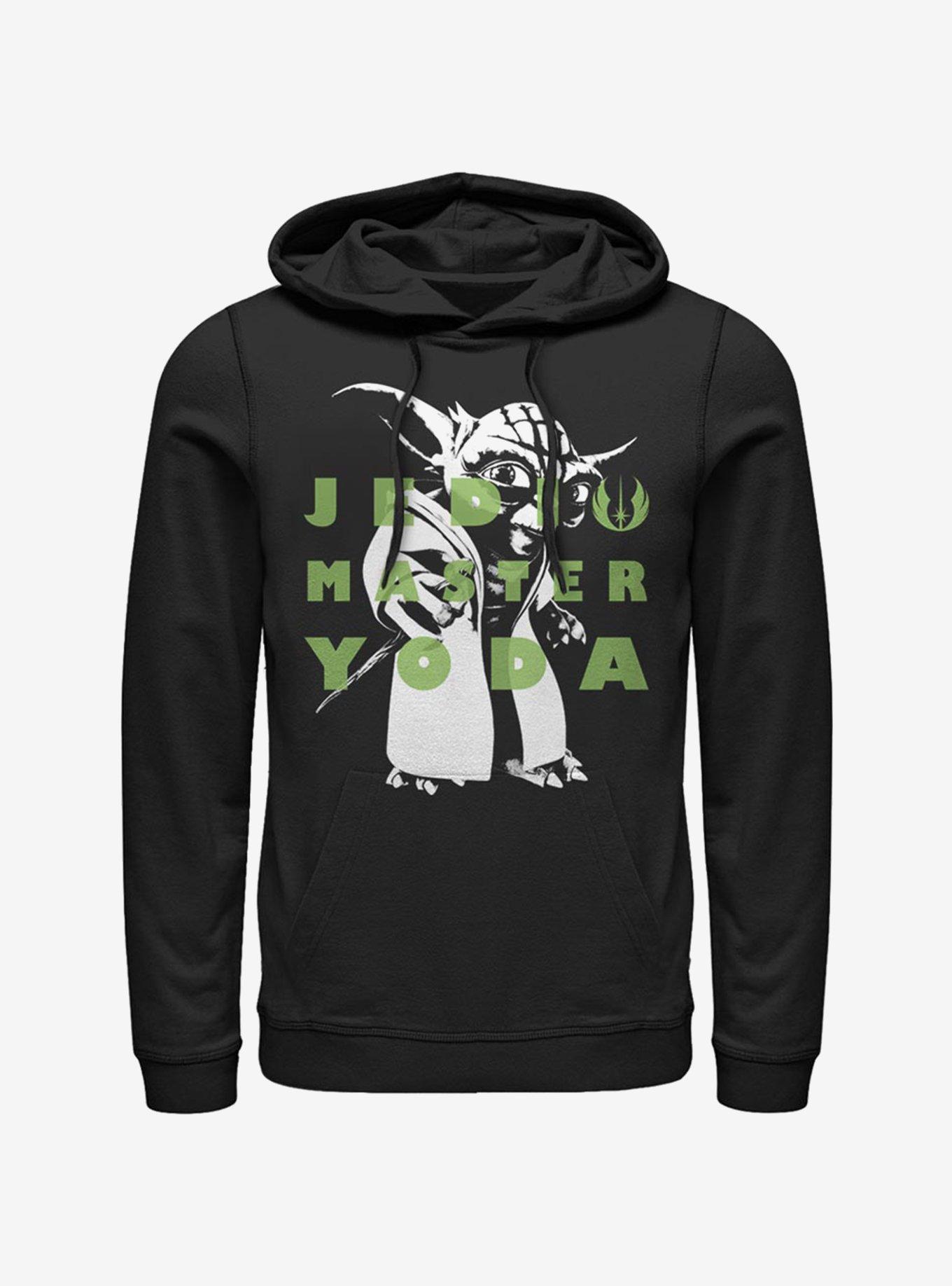 Star Wars The Clone Wars Yoda Text Hoodie - BLACK | Hot Topic