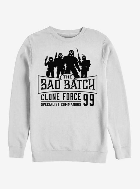 Star Wars: The Clone Wars Bad Batch Emblem Sweatshirt - WHITE | BoxLunch
