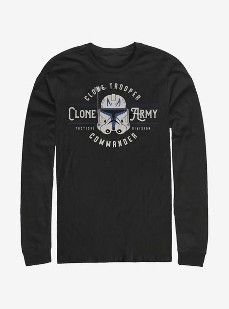 Star Wars: The Clone Wars Clone Army Emblem Long-Sleeve T-Shirt - BLACK ...