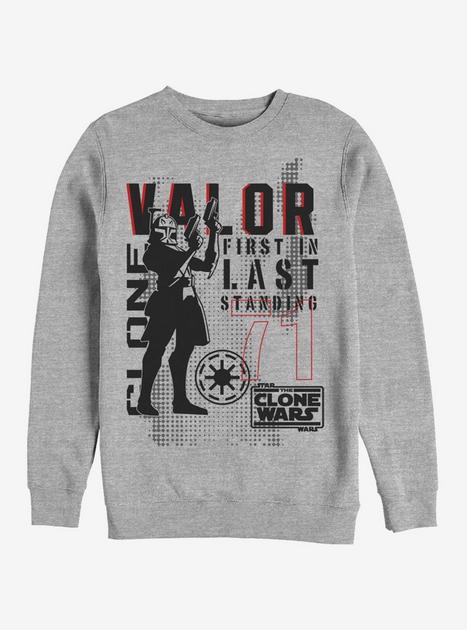 Star Wars: The Clone Wars Valor Troop Sweatshirt - GREY | BoxLunch