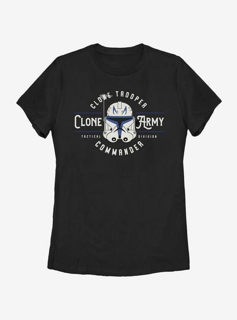 Star Wars: The Clone Wars Clone Army Emblem Womens T-Shirt - BLACK ...