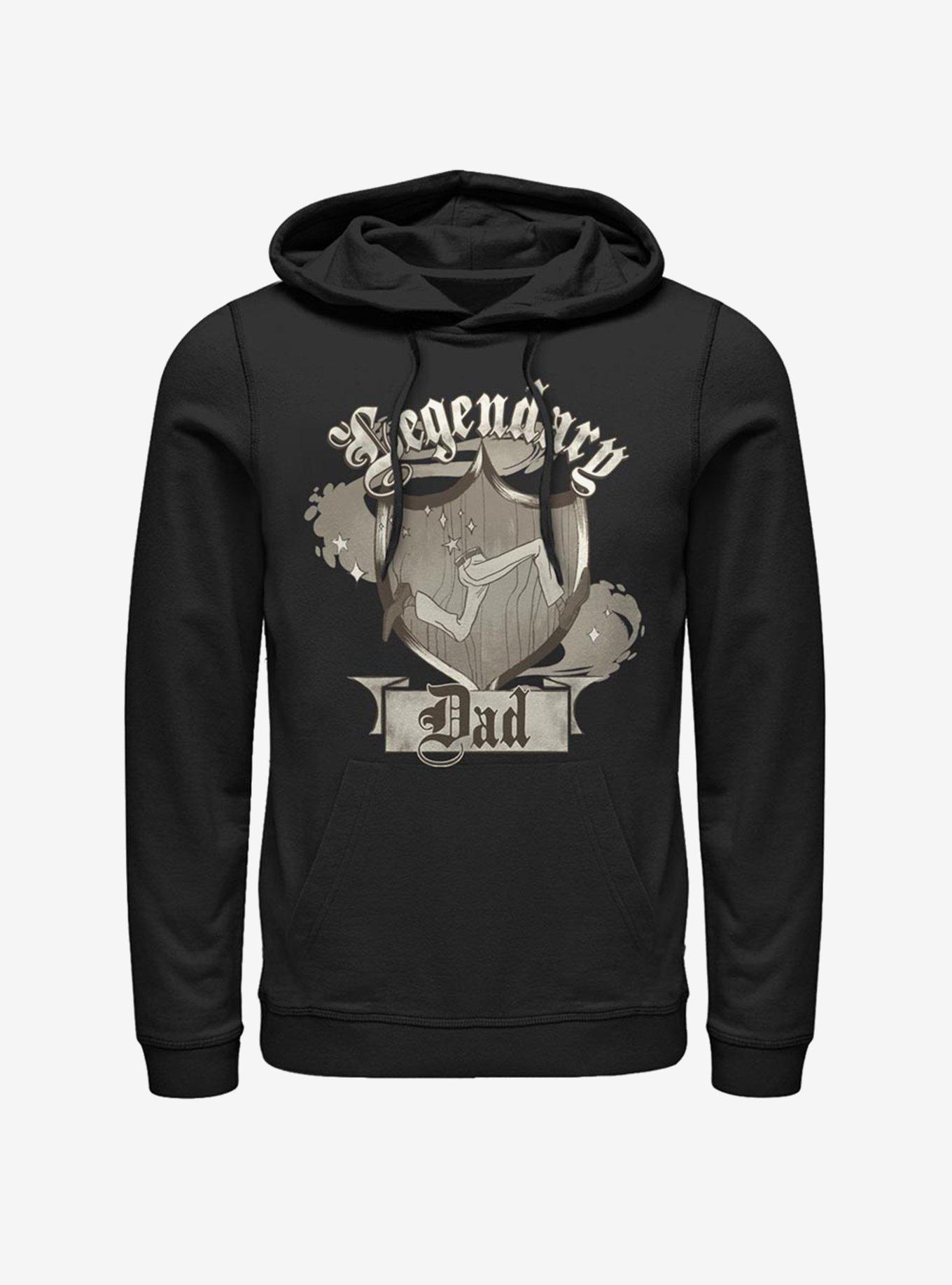 Disney Pixar Onward Legendary Dad Legs Hoodie Black Hot Topic