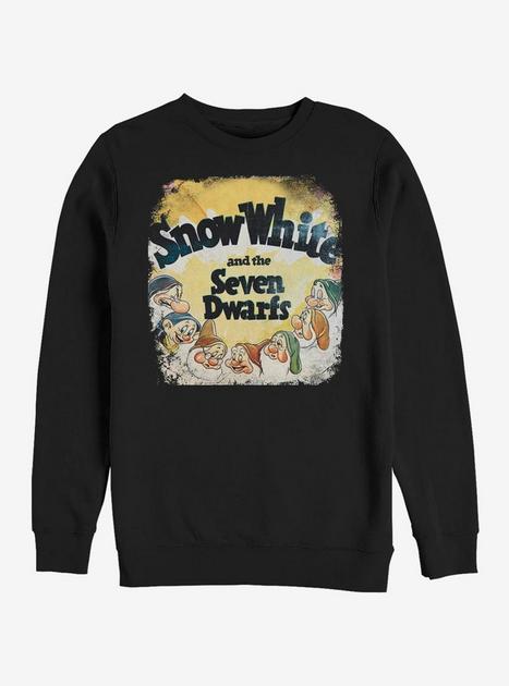 Disney Snow White Vintage Dwarfs Sweatshirt - BLACK | Hot Topic