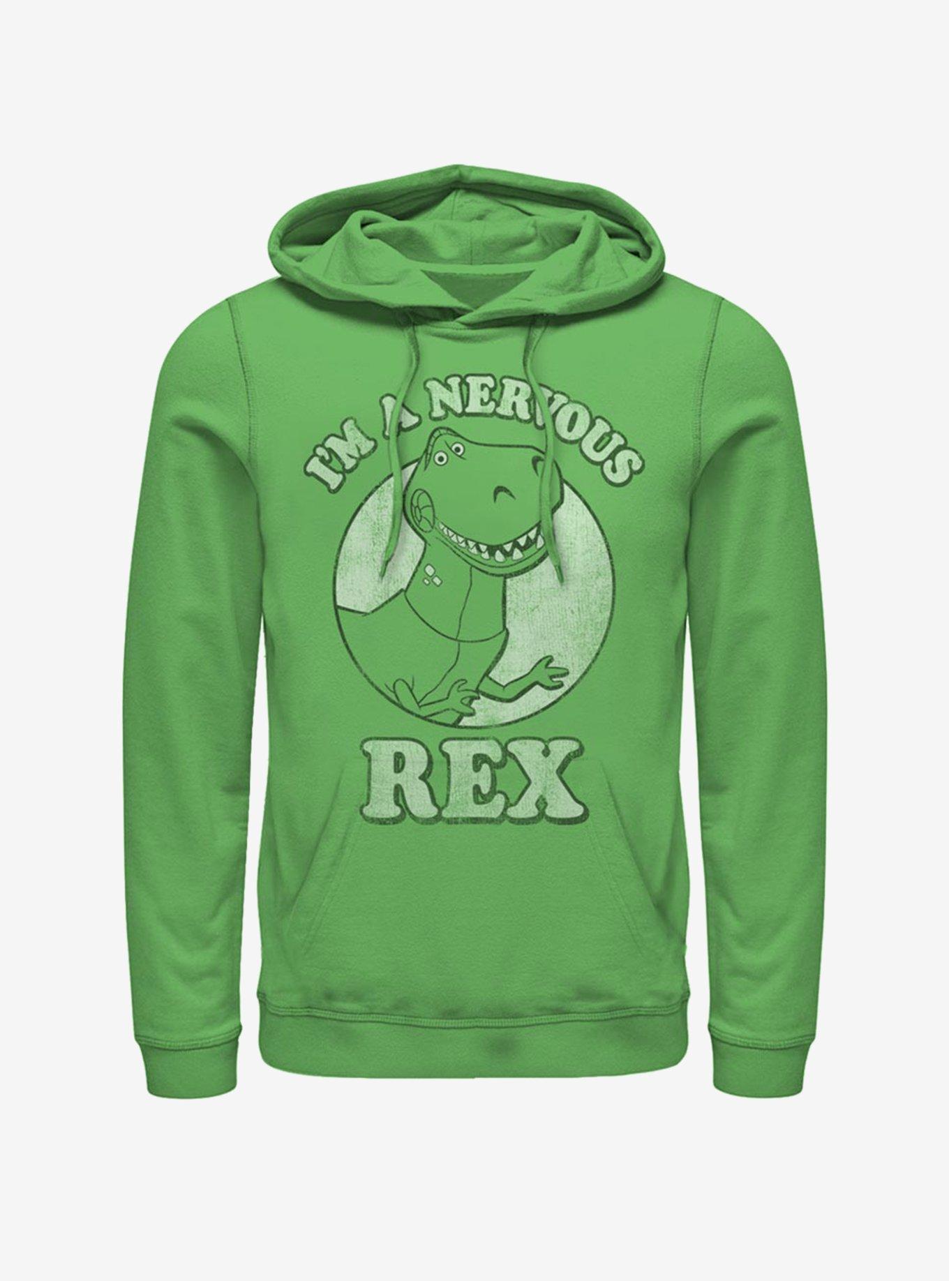 Disney Pixar Toy Story Rex Nervous Hoodie - GREEN | Hot Topic