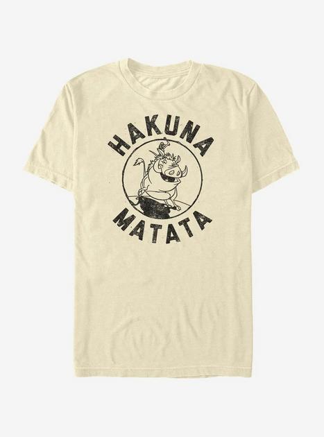 Disney The Lion King Pumba Charge T-Shirt - BEIGE/TAN | Hot Topic