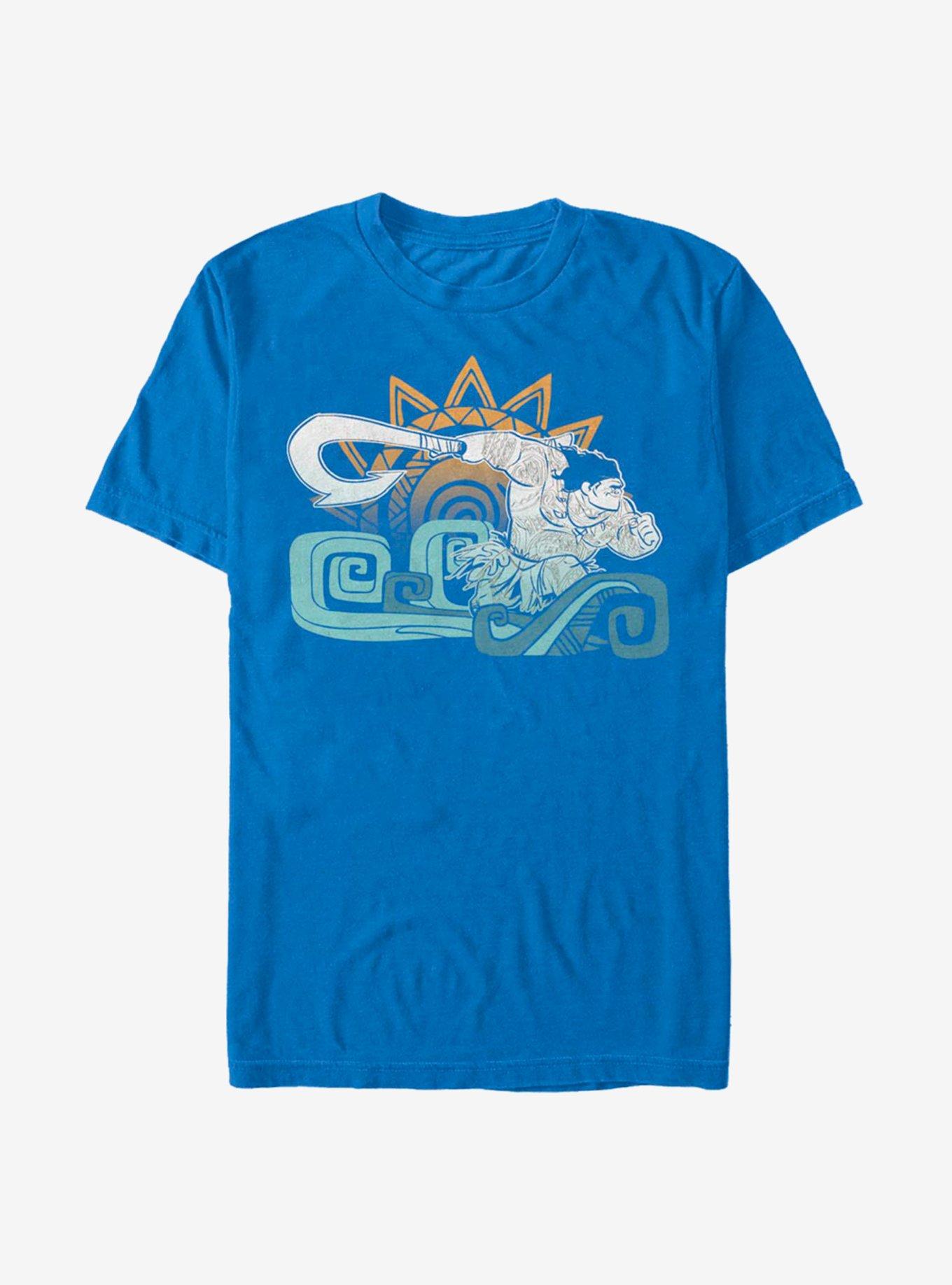 Disney Moana Maui Hooked T-Shirt - BLUE | BoxLunch