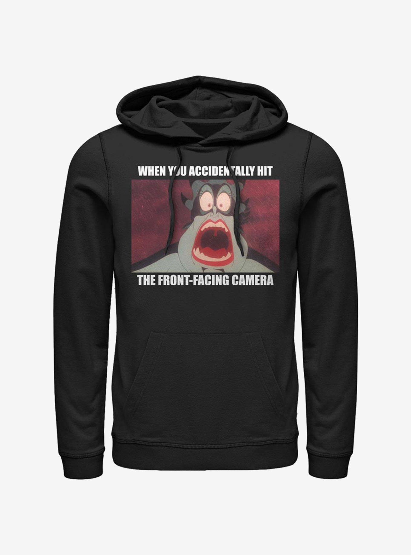 Disney Villains Ursula Camera Meme Hoodie - BLACK | Hot Topic